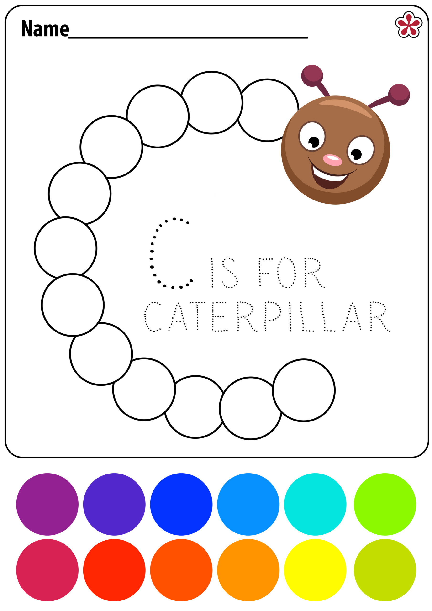 C Is For Caterpillar Tracing Worksheet Name Tracing Generator Free C Is For Caterpillar Tracing Worksheet Name Tracing Generator Free